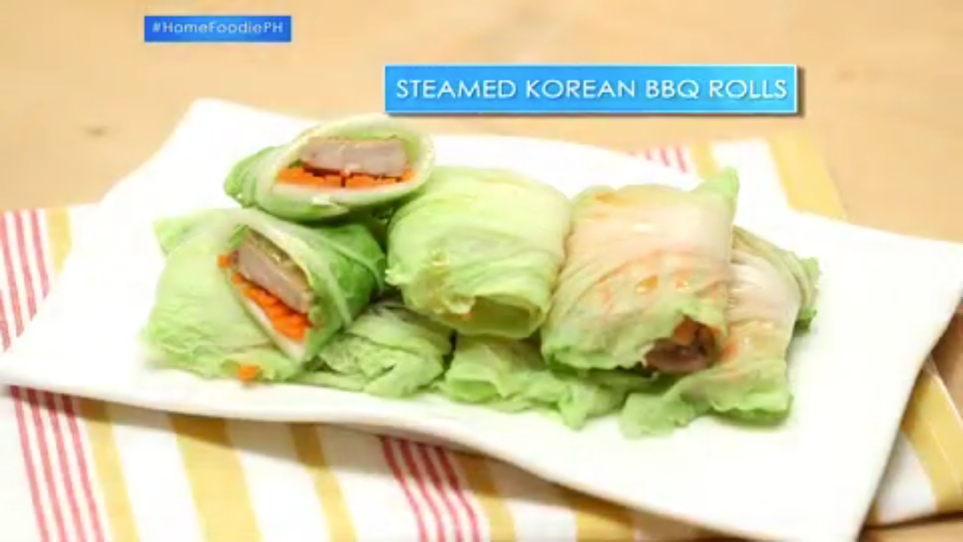 STEAMED KOREAN BBQ ROLLS
