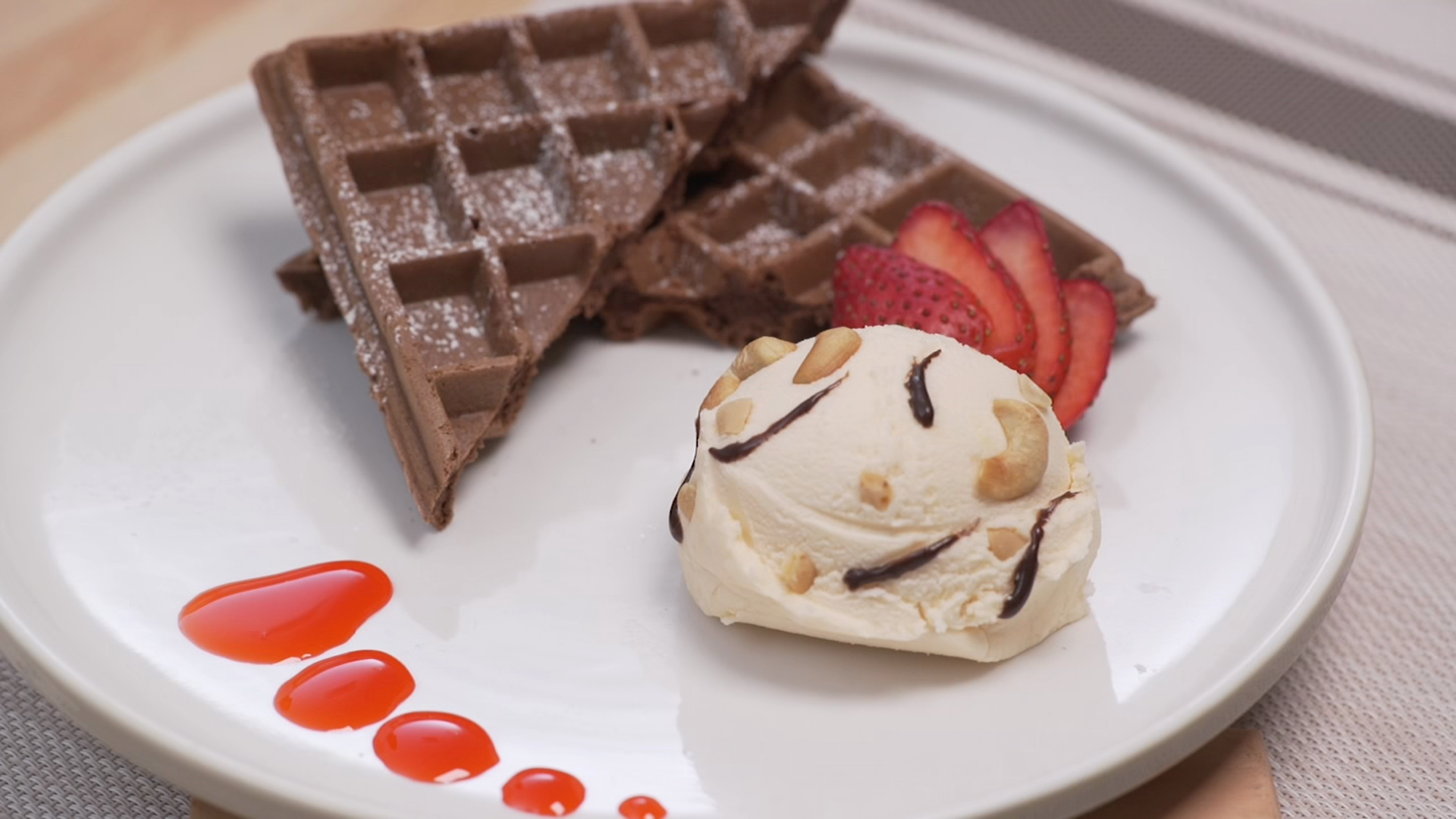 COCOA WAFFLES SUPREME ALA MODE