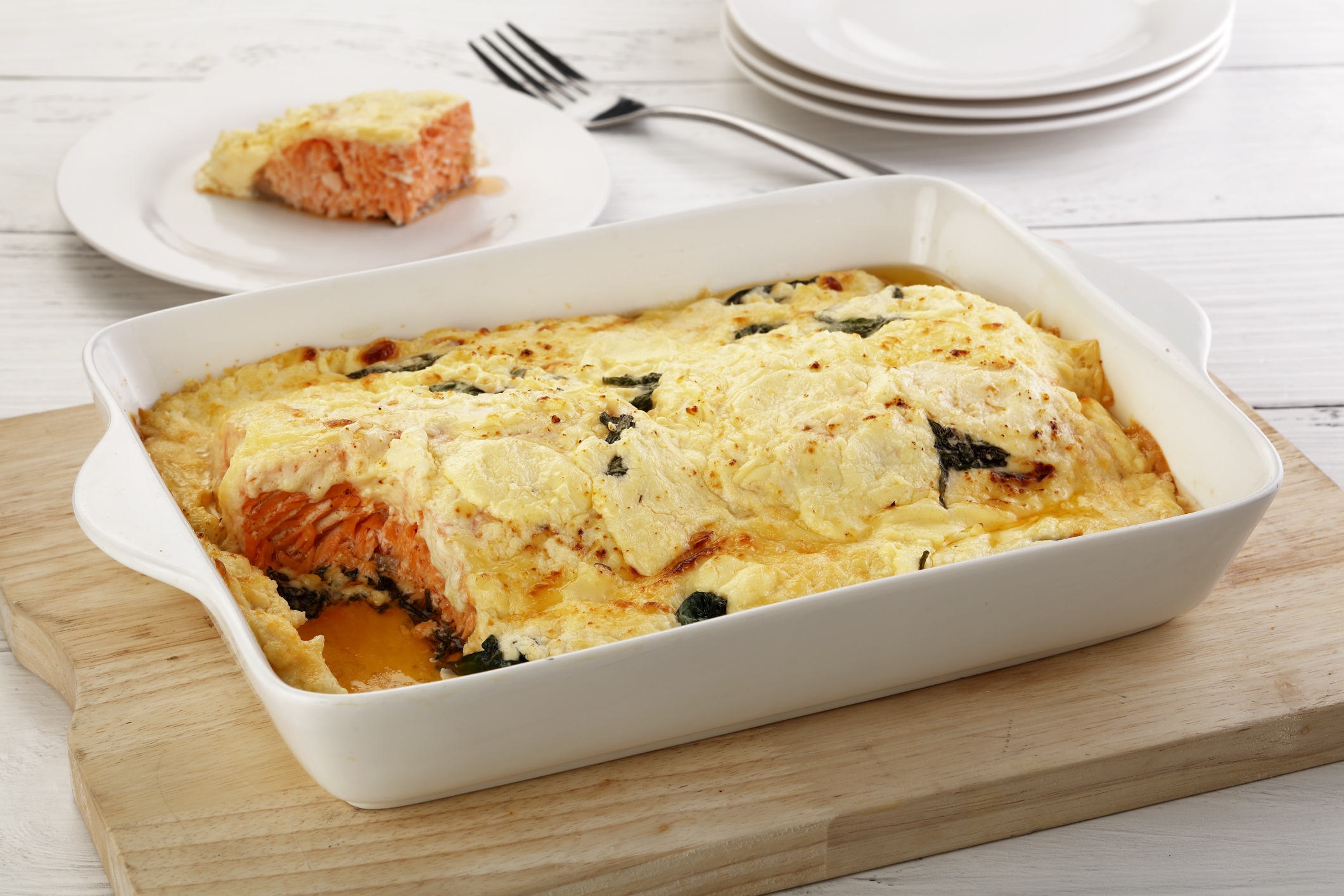 THREE CHEESE BAKED FISH